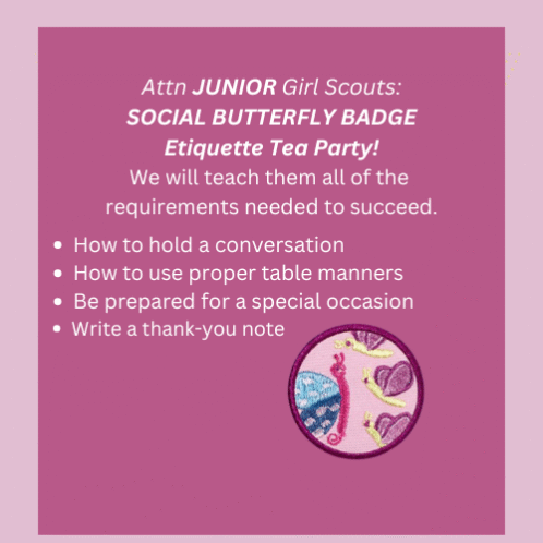 Social Butterfly Etiquette Tea Party | Pixie Plus